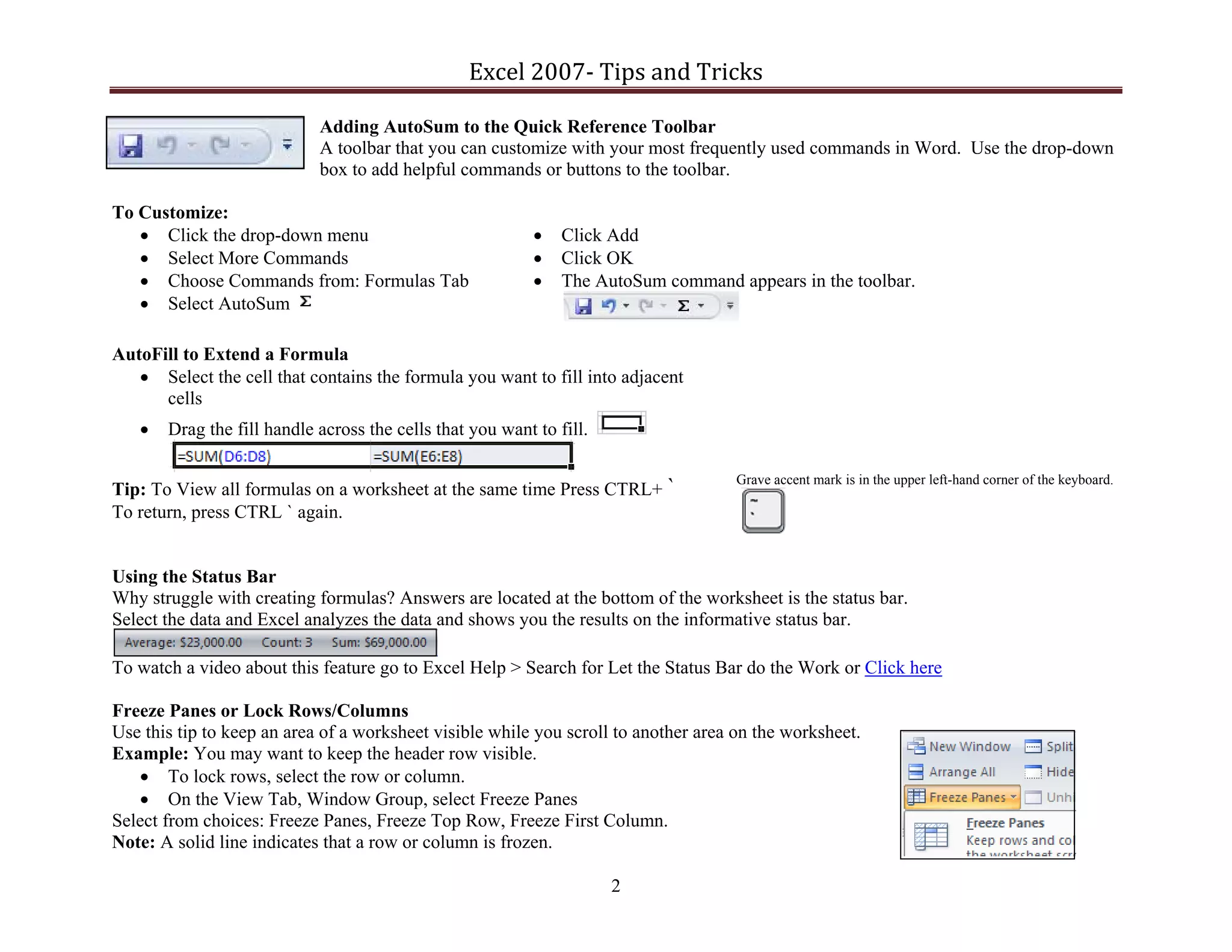 Excel ii tip_tricks | PPT