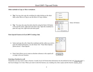 Excel ii tip_tricks | PPT