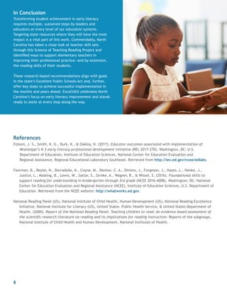 The North Carolina Science of Teaching Reading Project | PDF