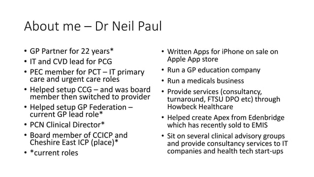 Excel in Health: Understanding the NHS Landscape | PPT