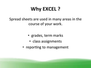 Excel intro | PPT