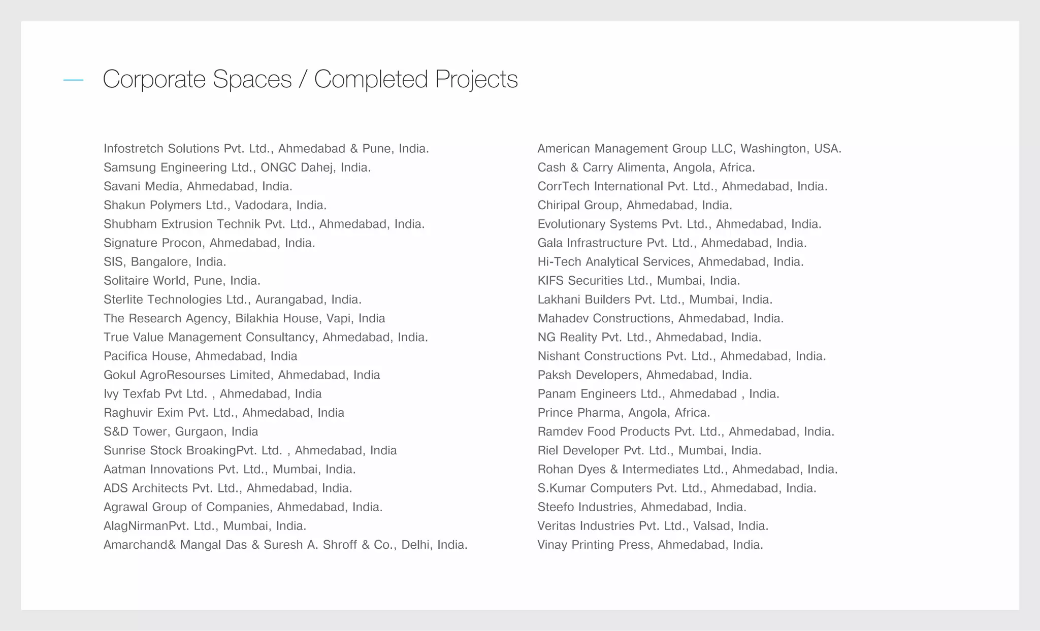 Excella Global Corporate Brochure | PPT