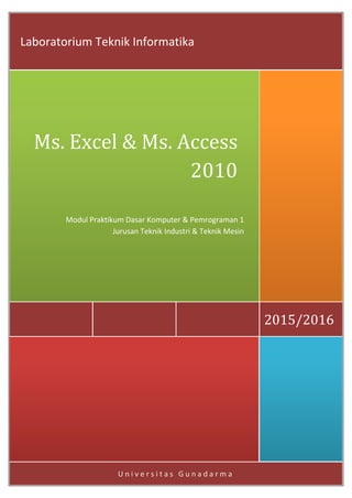 Excell dan access | PDF