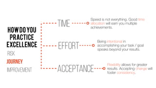 Excellence, not perfection | PPT