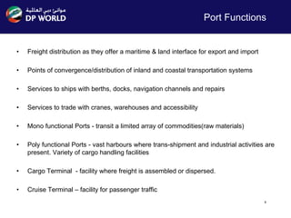 DP World - 'Role of Ports in the Economy' - Mohammed Al Muallem | PPT