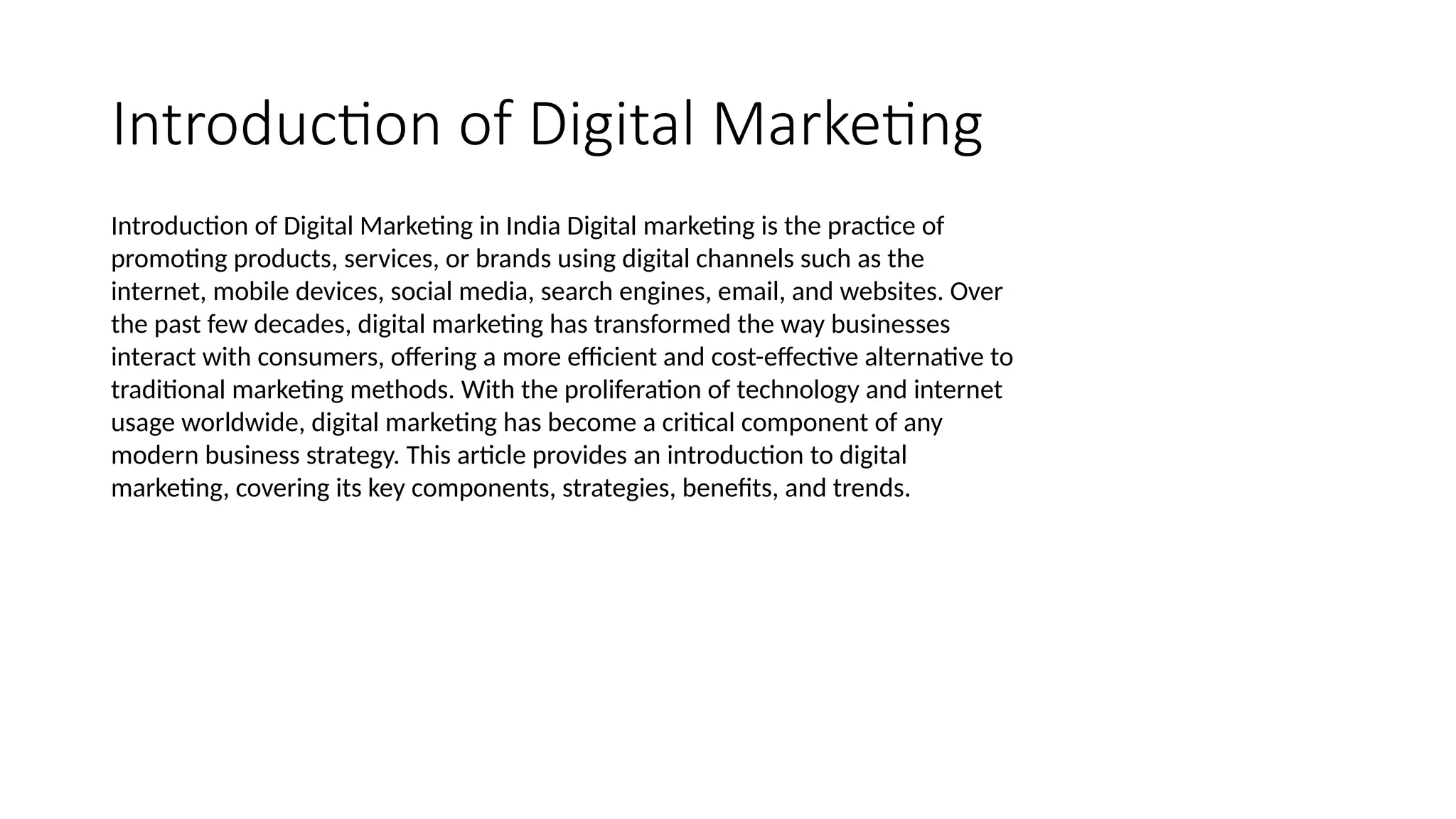 Excellence Academy digital marketing scope | PPT