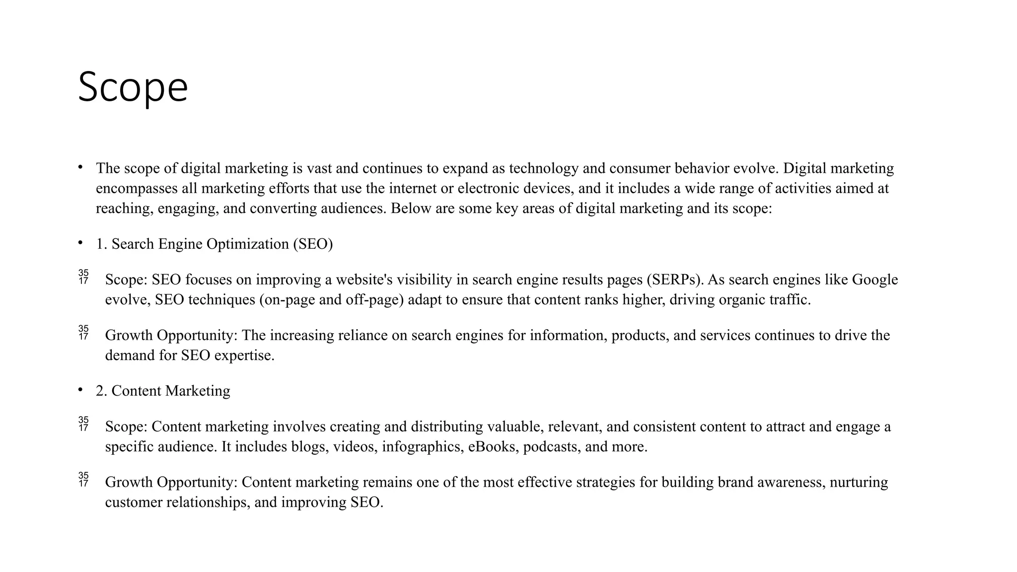 Excellence Academy digital marketing scope | PPT