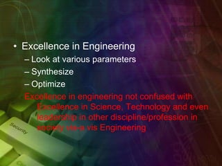 Excellence in engineering | PPTX