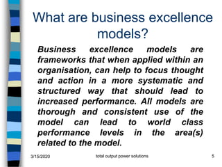 Benchmarking Business Excellence | PDF