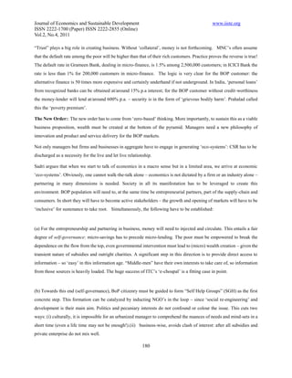 Excellence sustainability and the bottom of pyramid paradigm | PDF