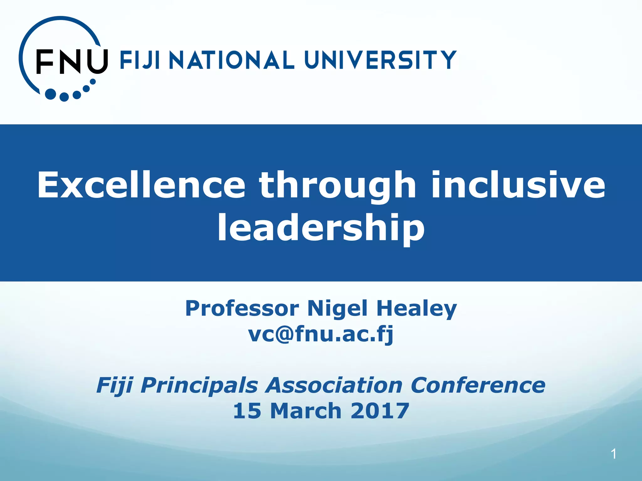 Excellence through inclusive leadership | PPT