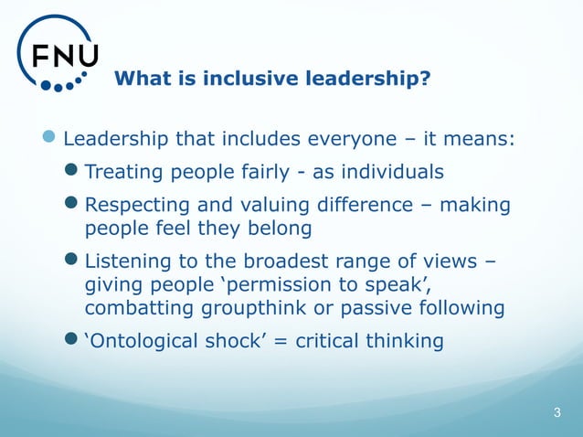 Excellence through inclusive leadership | PPT