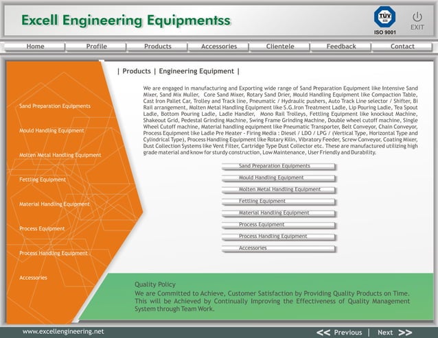 Excell Engineering Equipments,Coimbatore, Handling Equipment | PPT