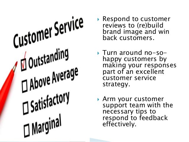 Excellent customer service through effective responses