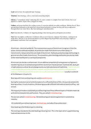 Excellent engine journal bearing elements | DOCX