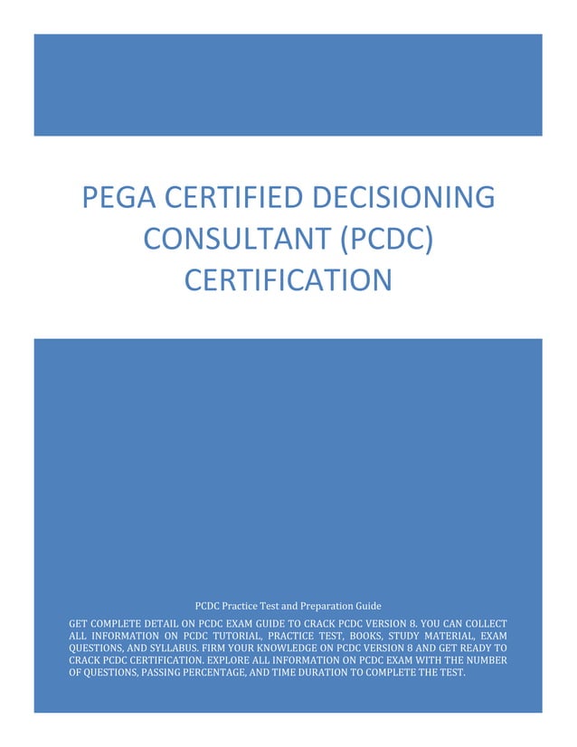 Excellent Learning Guide on Pega Decisioning Consultant (PCDC ...