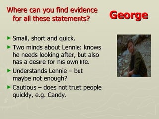 Of Mice and Men Revision Key Points | PPT