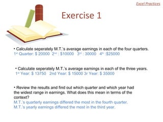 Excel lesson 1 | PPT