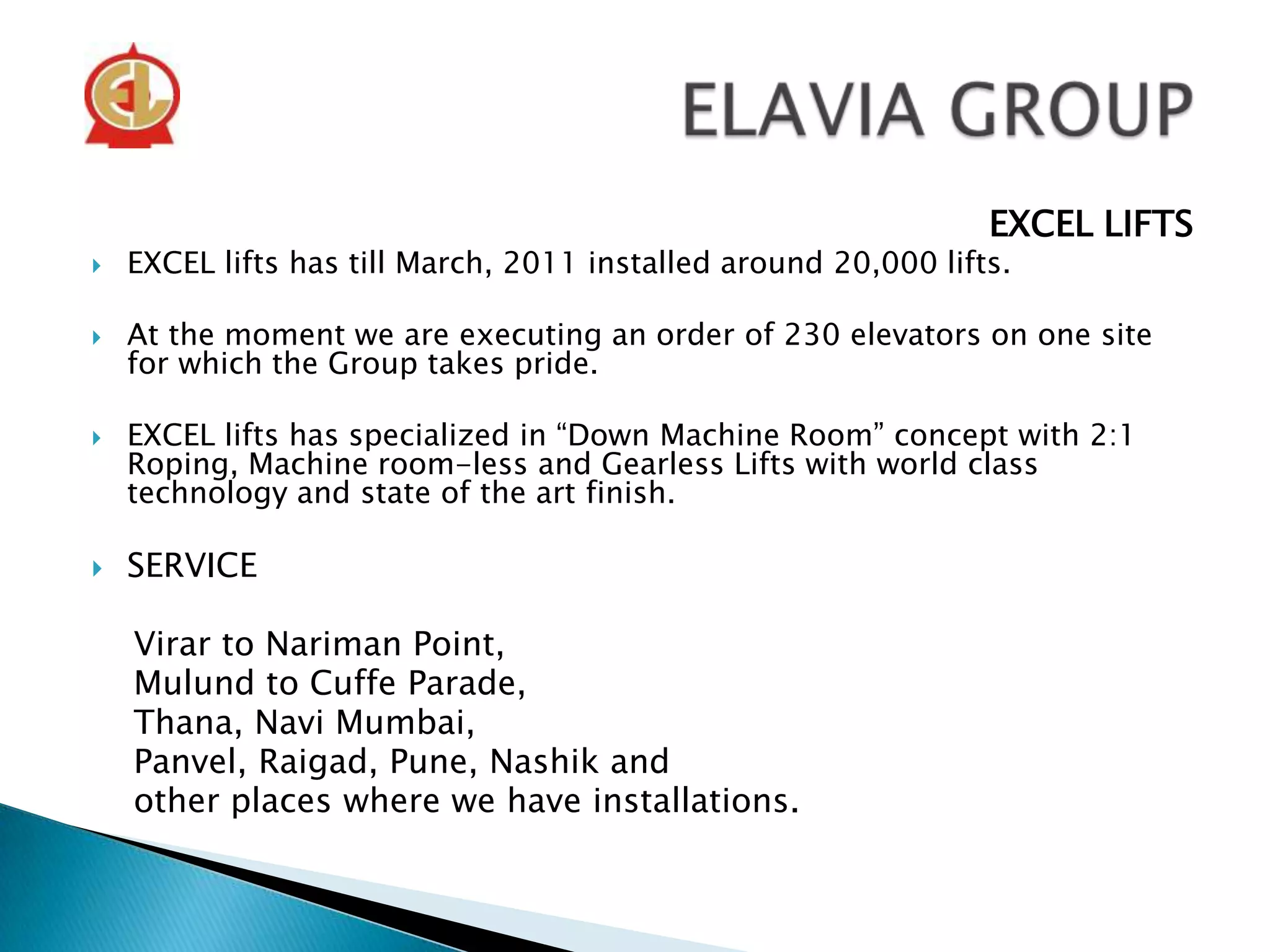 Excel lifts show | PPSX | Manufacturing Industry | Industries