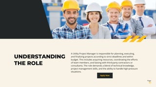 Excelling as a Utility Project Manager PPT.pptx | Civil Engineering ...