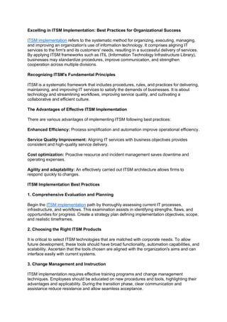 Excelling in ITSM Implementation Best Practices for Organizational Success.pdf