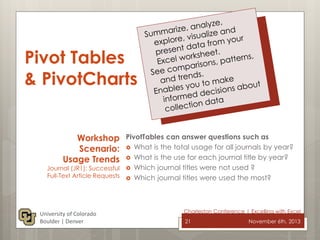 Excelling with Excel: Advanced Excel Functions for Collection Analysis | PDF | Business Expos ...