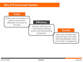 Excellor B2B procurement System | PPTX
