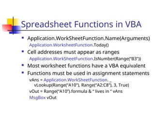 Visual Basic berbasis microsoft office excel | PPT