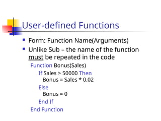 Visual Basic berbasis microsoft office excel | PPT