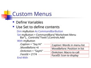 Visual Basic berbasis microsoft office excel | PPT