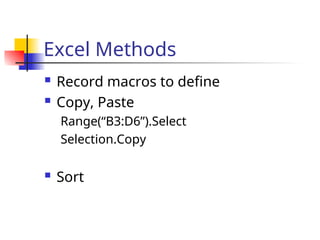 Visual Basic berbasis microsoft office excel | PPT