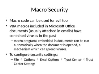 Excel Macros automate tasks you do often. | PPT