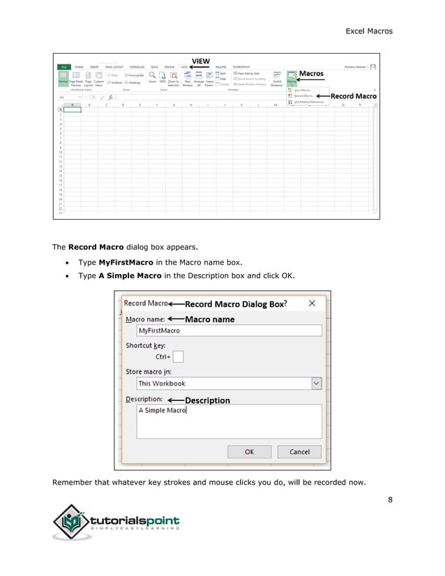 Excel macros tutorial | PDF