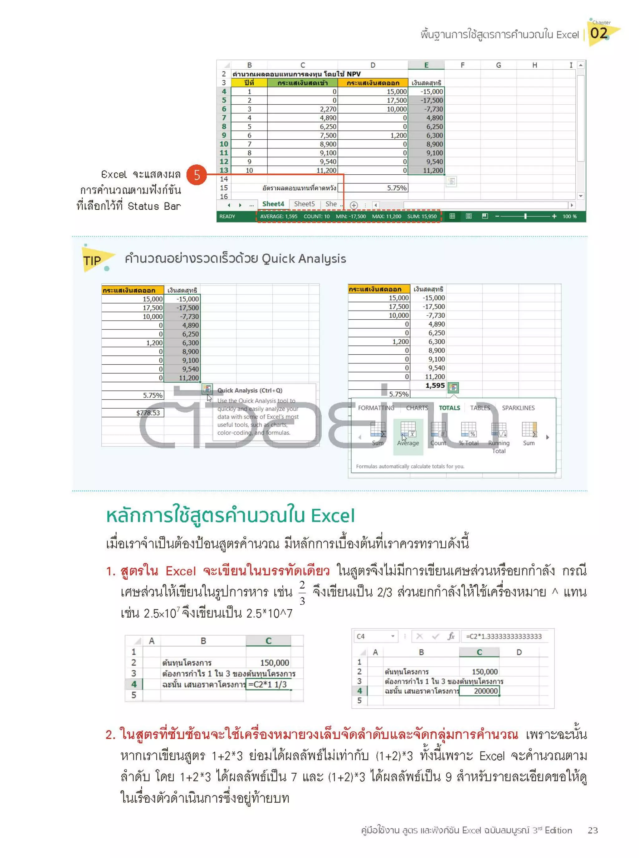 คู่มือการใช้งาน Excel manual | PDF