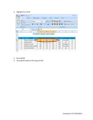 Excel module (1) | PDF