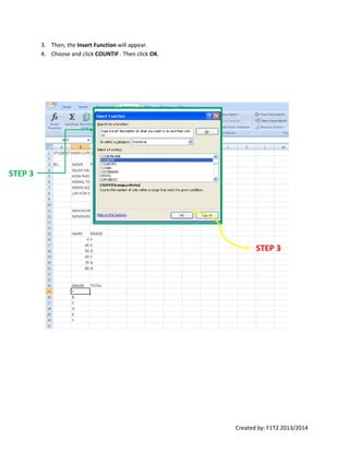 Excel module (1) | PDF