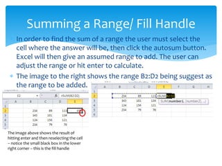 Excel module 1 PowerPoint | PPTX | Computer Software and Applications ...