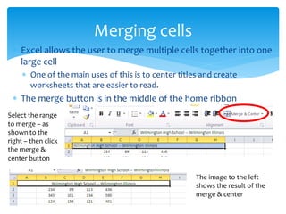 Excel module 1 PowerPoint | PPTX | Computer Software and Applications | Computing