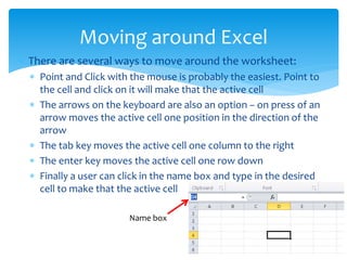 Excel module 1 PowerPoint | PPTX | Computer Software and Applications | Computing