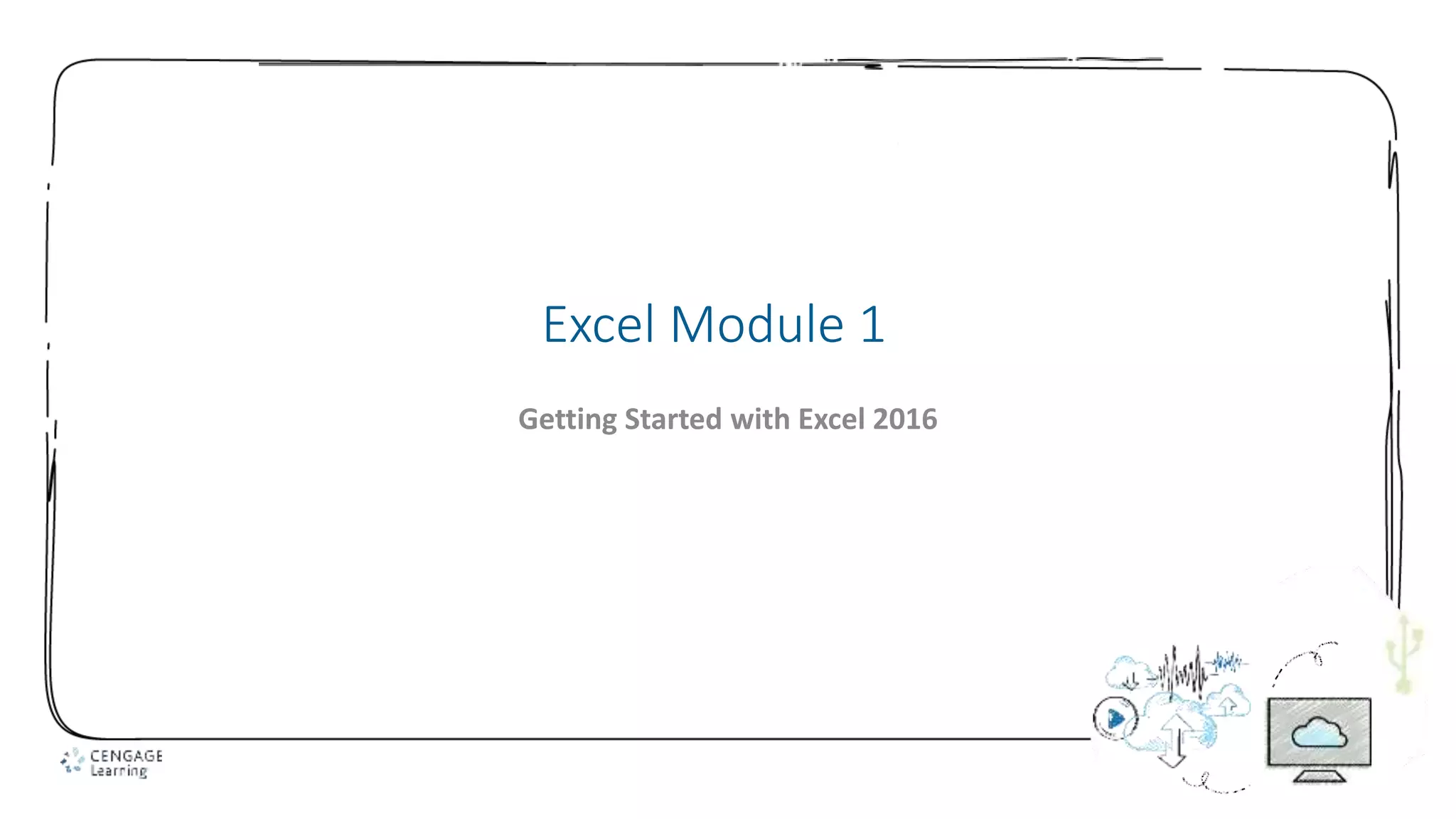 Excel module 1 ppt presentation | PPTX