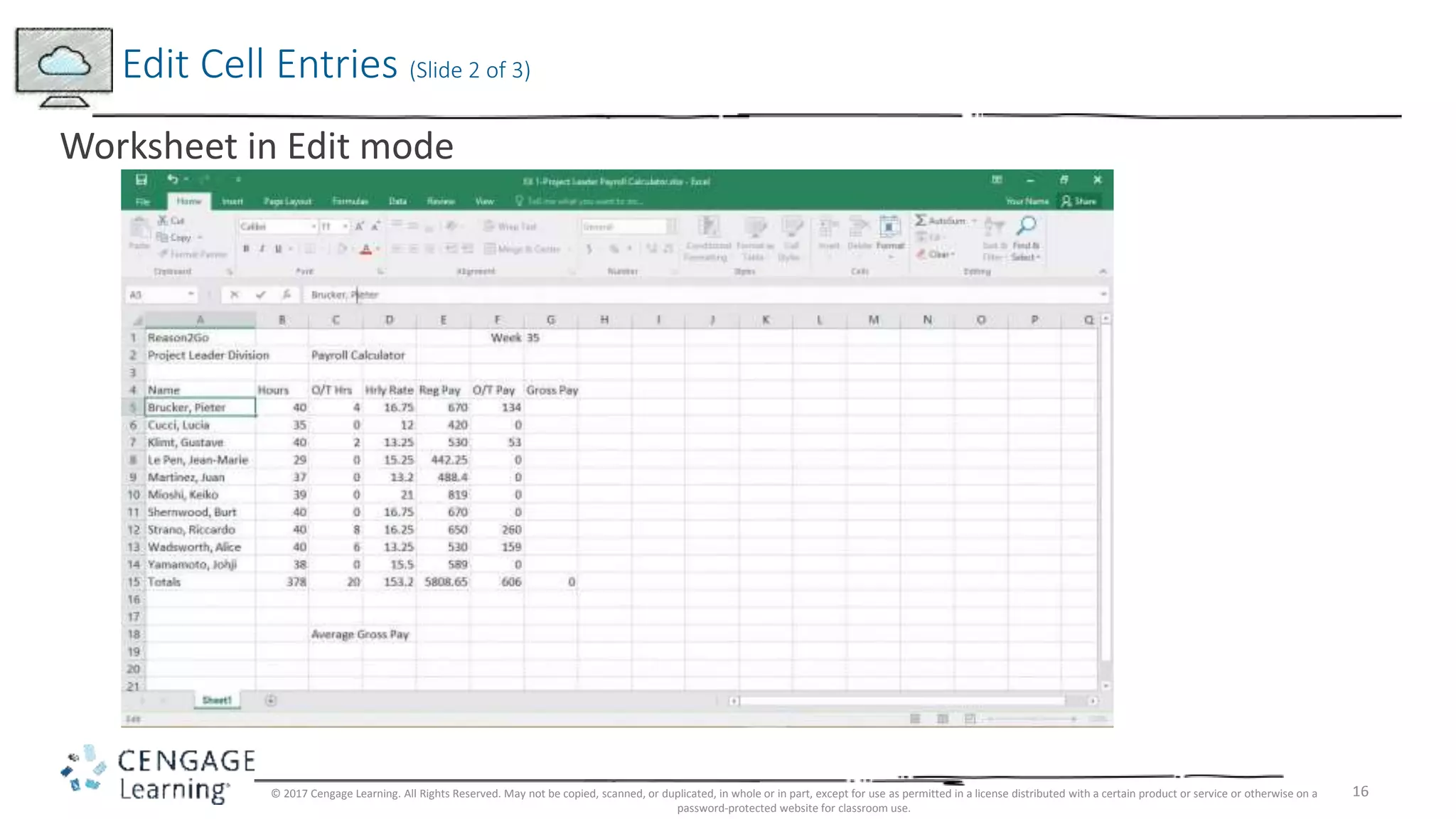 Excel module 1 ppt presentation | PPTX