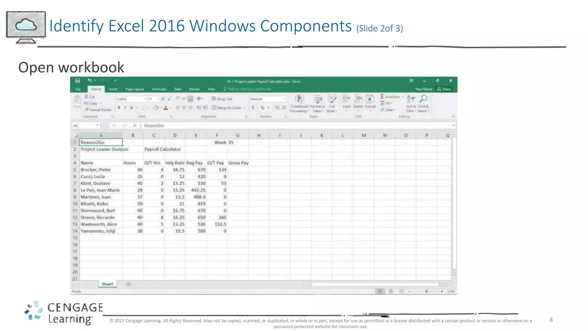 Excel module 1 ppt presentation | PPTX
