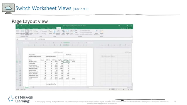 Excel module 1 ppt presentation | PPTX