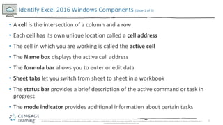 Excel module 1 ppt presentation | PPTX