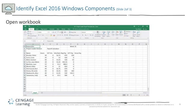 Excel module 1 ppt presentation | PPTX