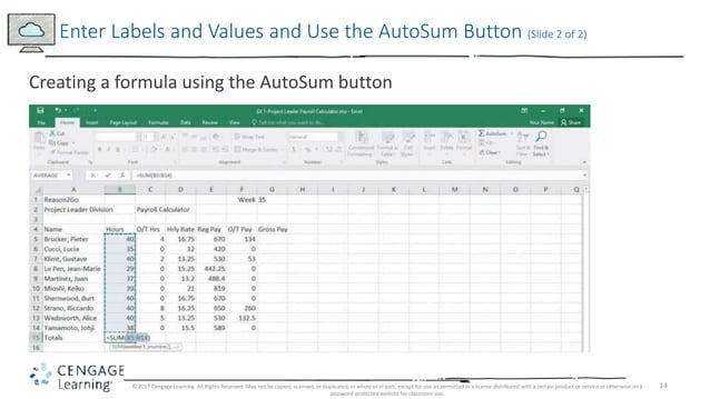 Excel module 1 ppt presentation