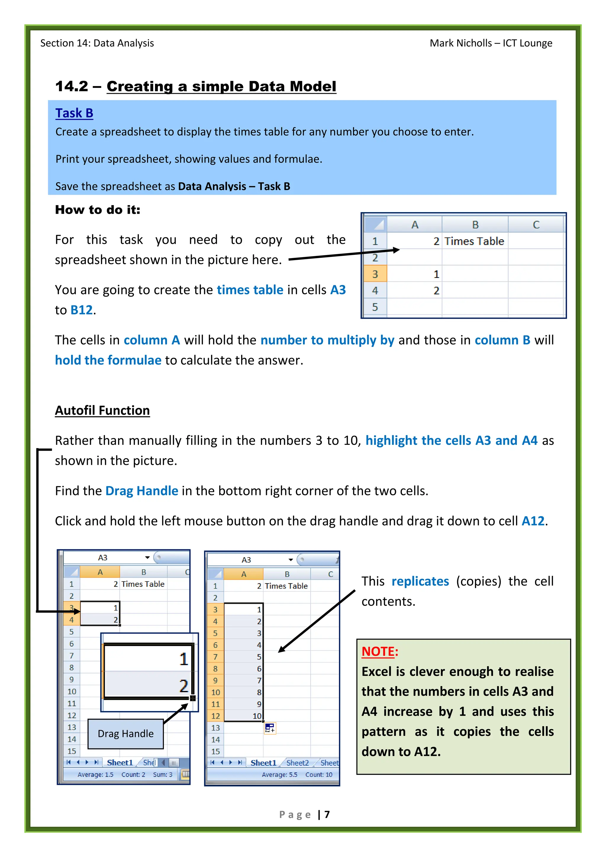Data analysis in excel. Well documented notes | PDF