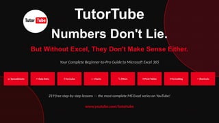 Master Microsoft Excel 365: From Beginner to Pro with 219 Free Lessons ...