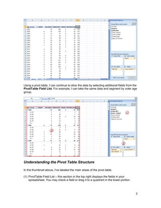 Excel pivot tables (1) | PDF