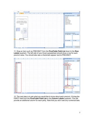 Excel pivot tables (1) | PDF